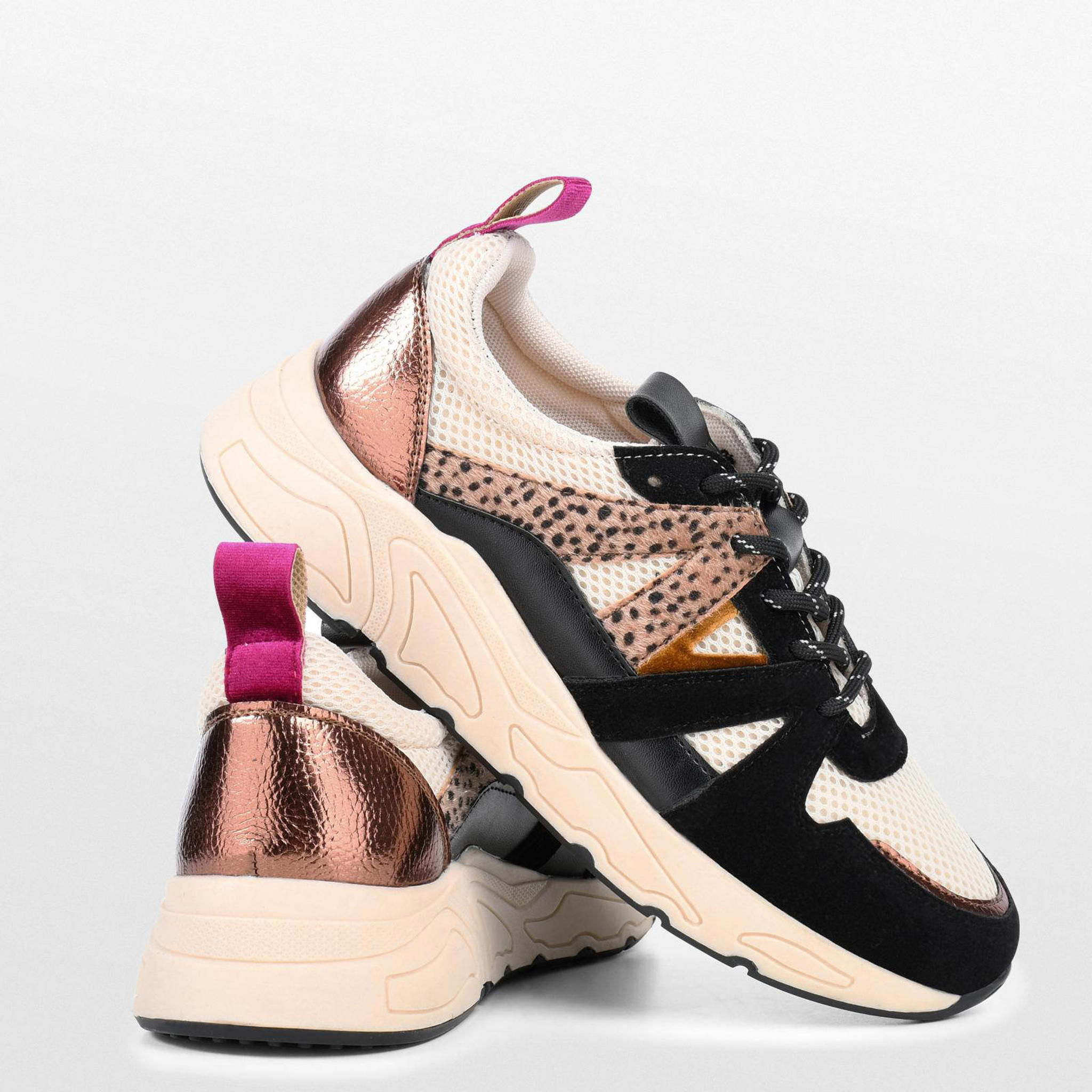 POSH by Poelman Carocel sneakers zwart/multi | wehkamp