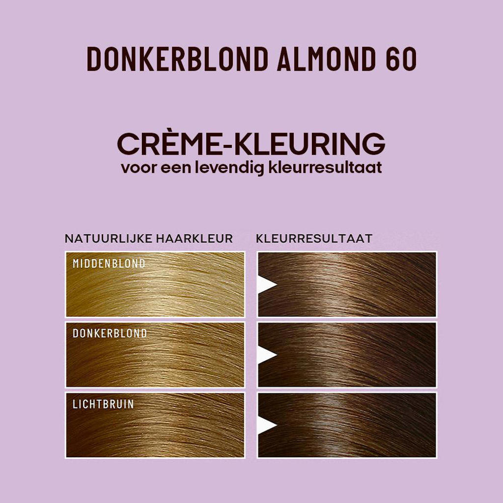 Guhl Pearlance Intensieve Crème haarkleuring - N60 Donkerblond Almond ...