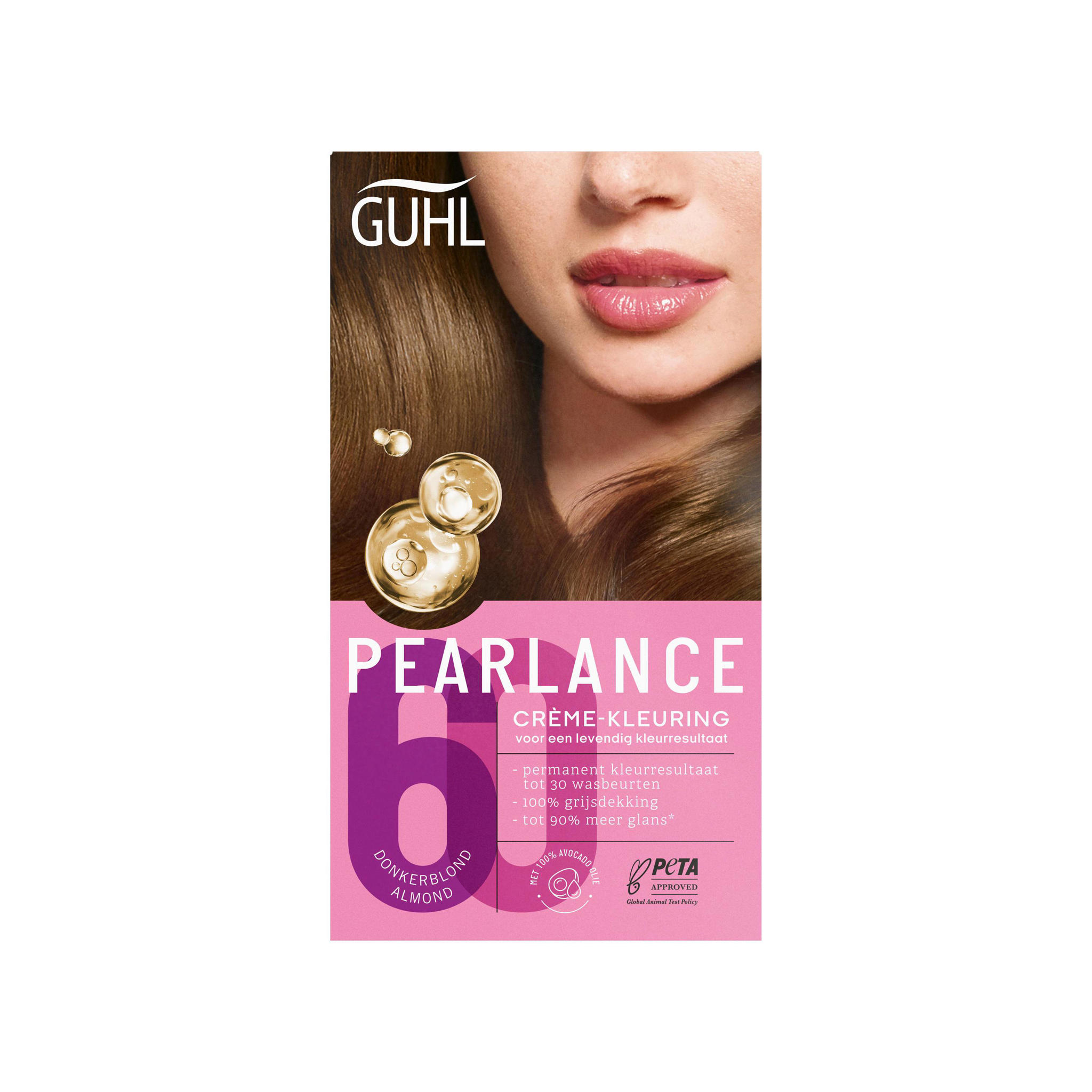 Guhl Pearlance Intensieve Crème haarkleuring - N60 Donkerblond Almond ...