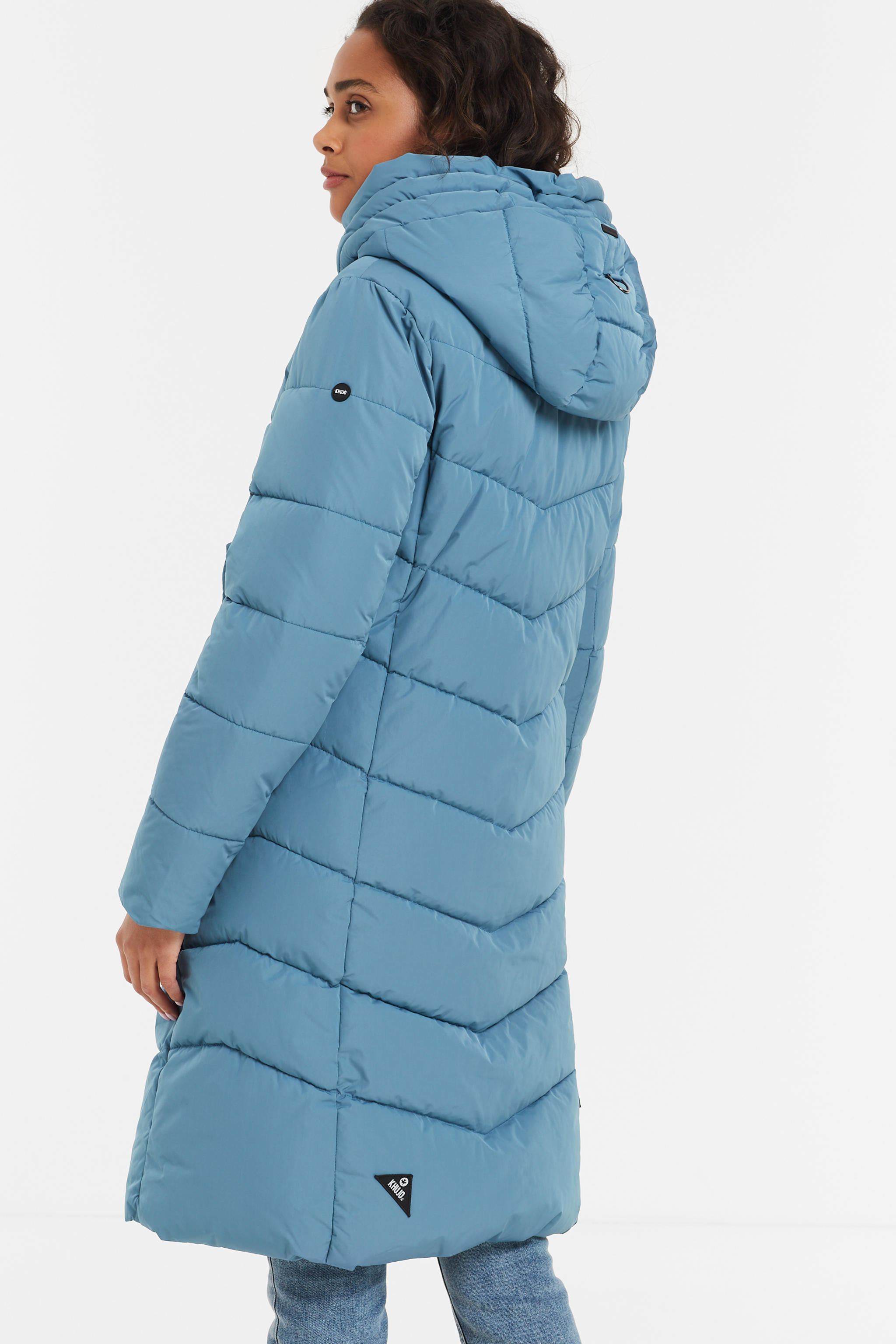 Khujo gewatteerde jas Ayleena 2 blauw | wehkamp