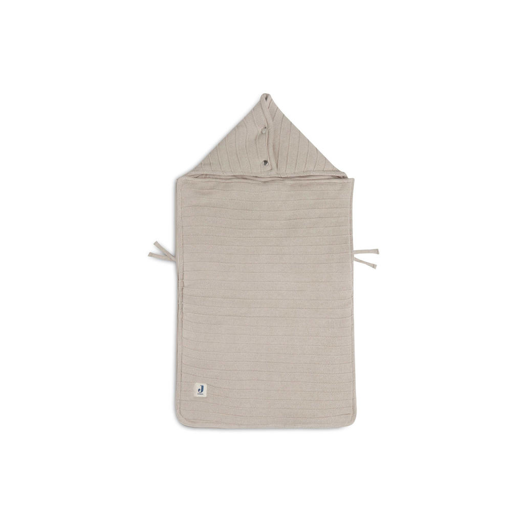 Jollein voetenzak groep 0 3/5 punts Pure Knit Nougat | wehkamp