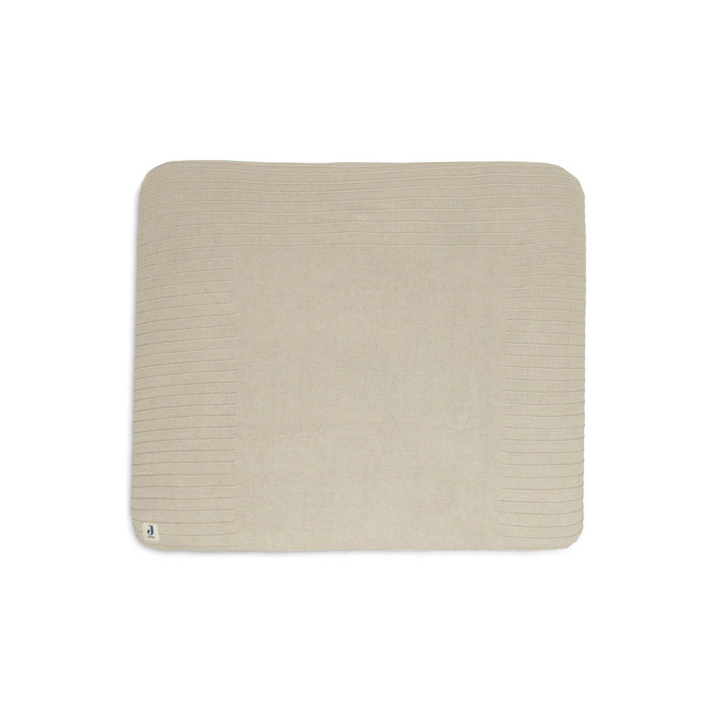 Jollein aankleedkussenhoes 75x85cm Pure Knit Nougat | wehkamp