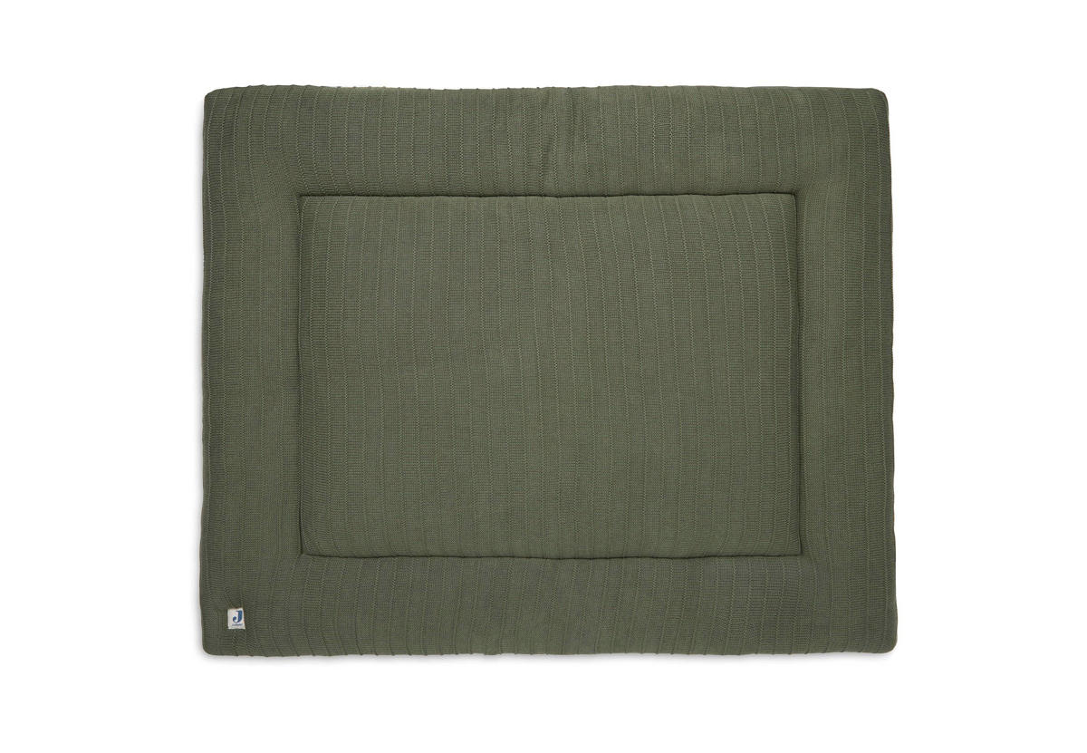 Jollein boxkleed 75x95cm Pure Knit Leaf Green | wehkamp