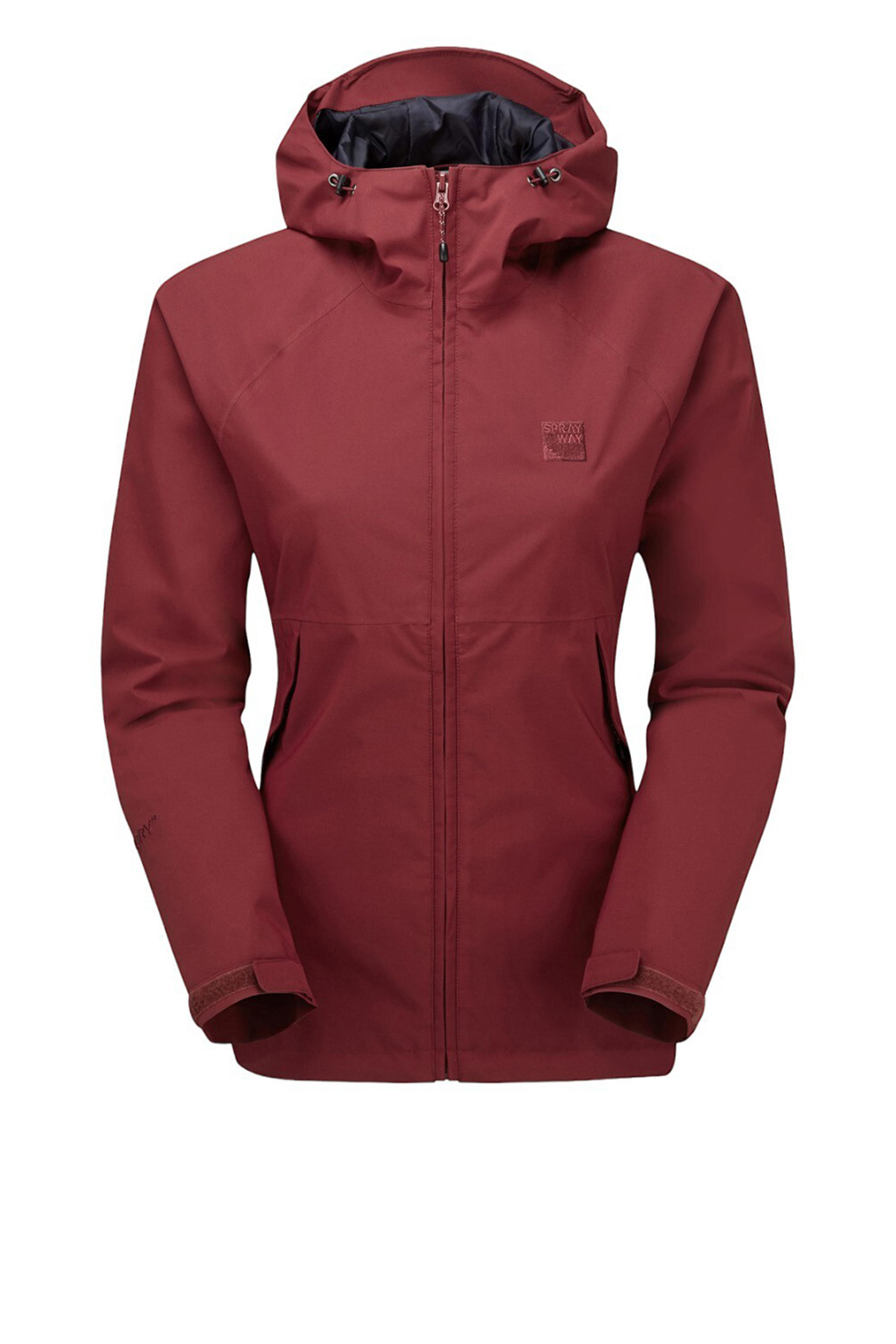 Sprayway outdoor jas Marsco Hydro Dry donkerrood | wehkamp