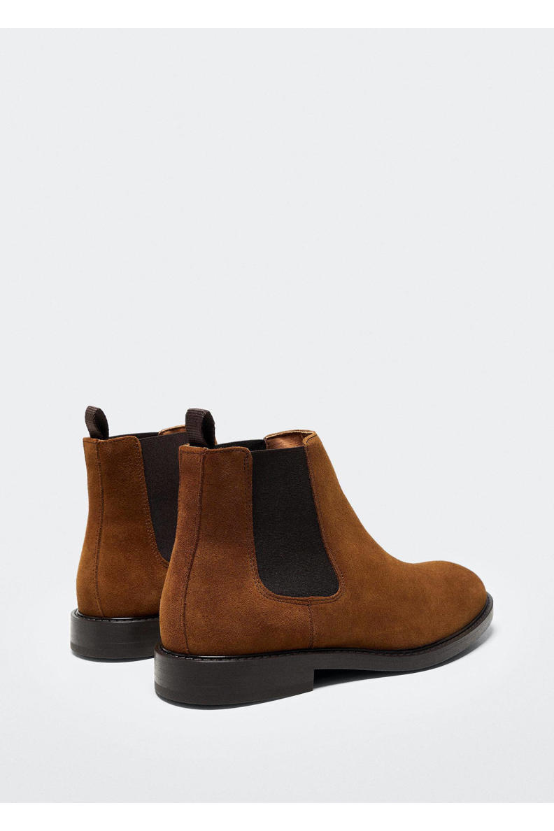 Mango Man suède chelsea boots cognac | wehkamp