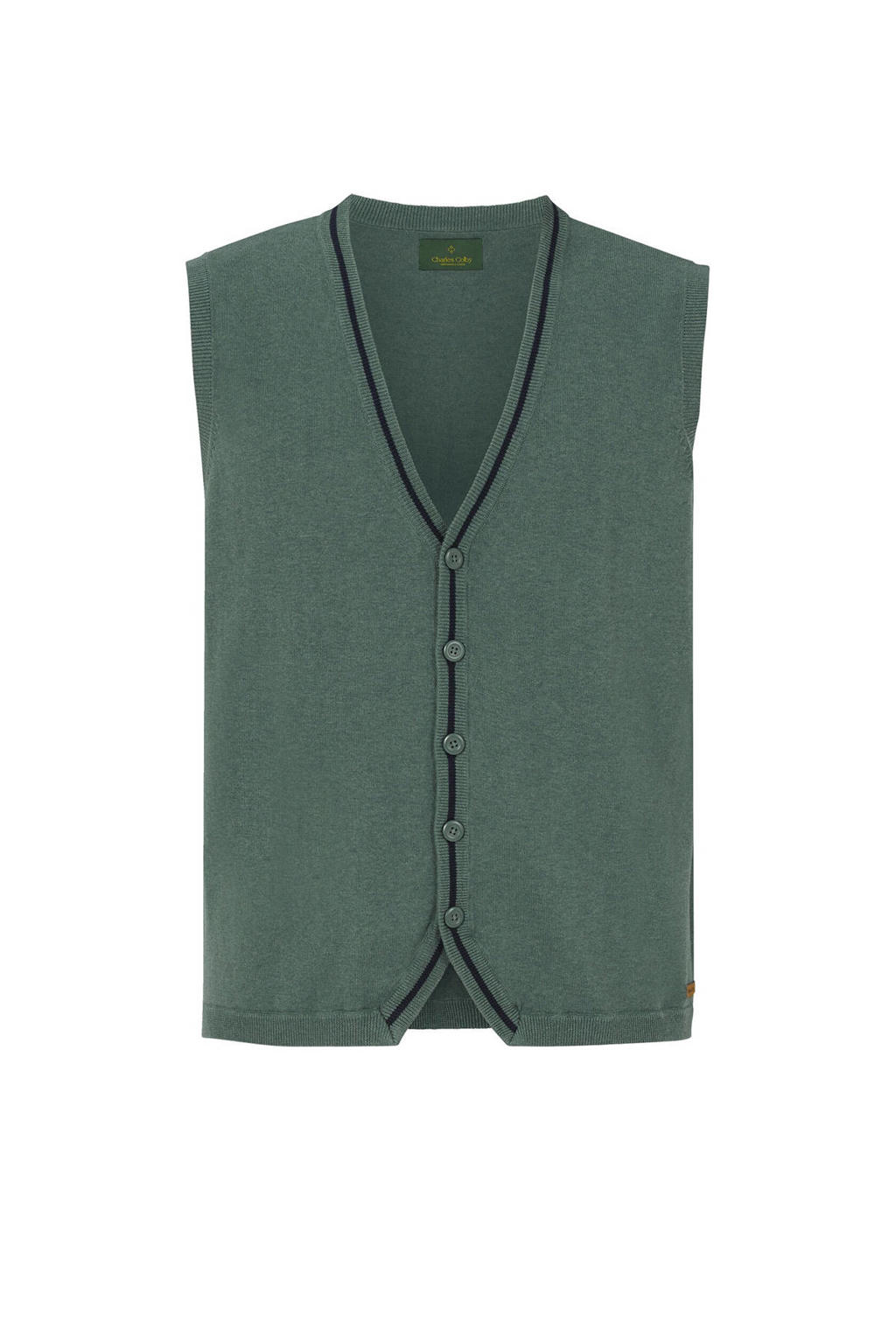 Charles Colby gilet DUKE FREDO Plus Size groen | wehkamp