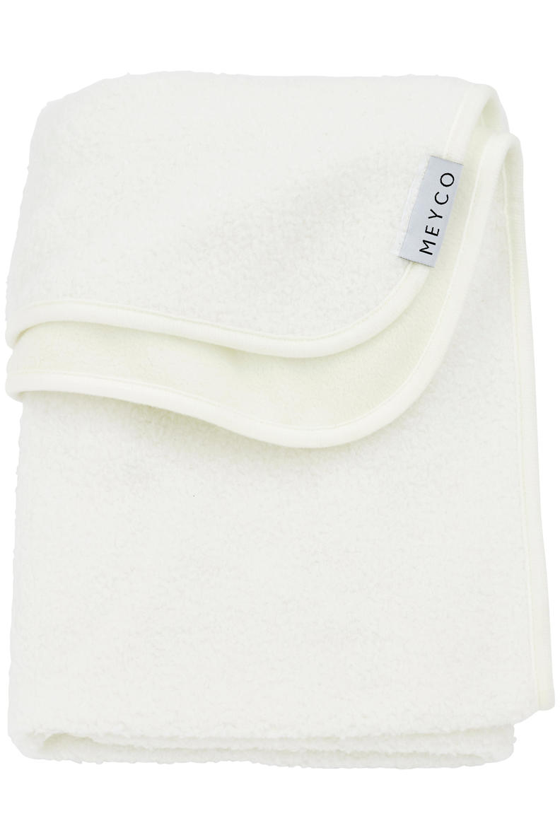 Meyco baby reisdeken Bouclé Uni 75x100 cm Offwhite | wehkamp