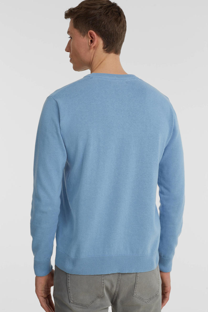 anytime gebreide trui lichtblauw | wehkamp