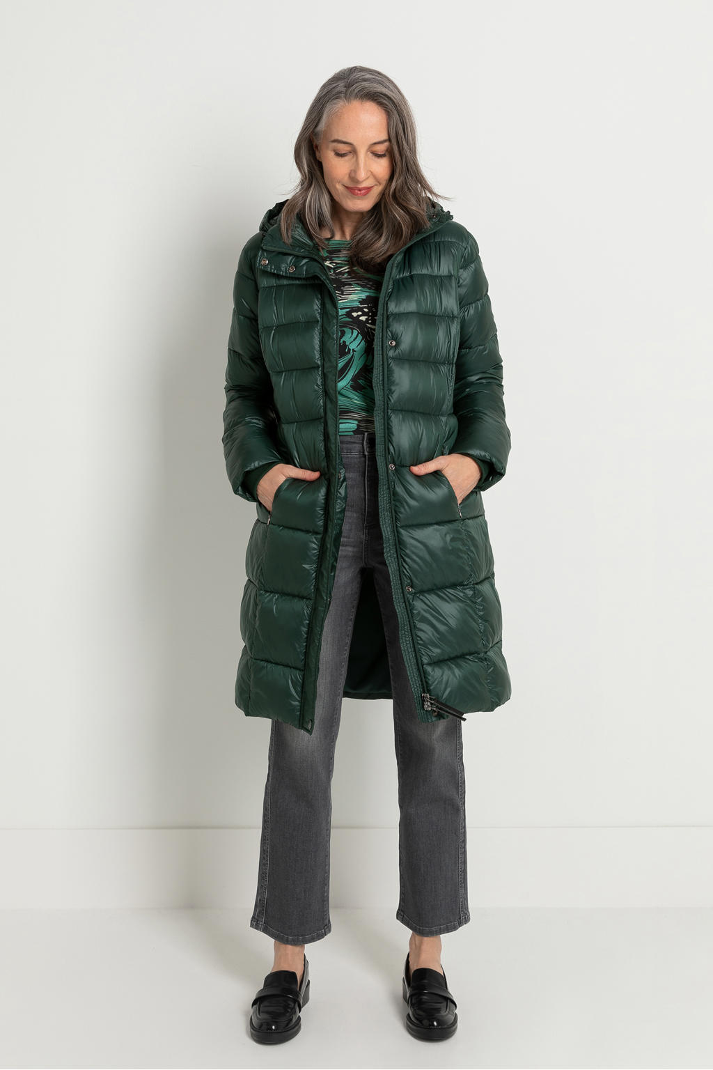 Maura by Claudia Strater gewatteerde winterjas donkergroen | wehkamp