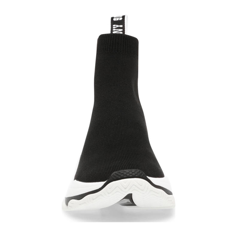 Steve Madden Master sock sneakers zwart/wit | wehkamp
