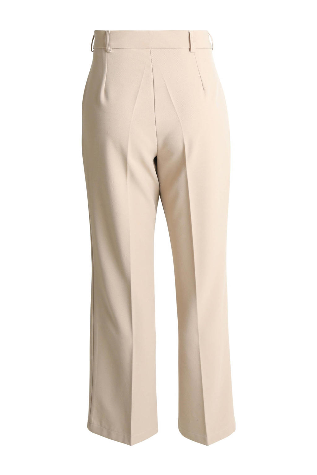 ZINO & JUDY high waist straight fit pantalon beige | wehkamp