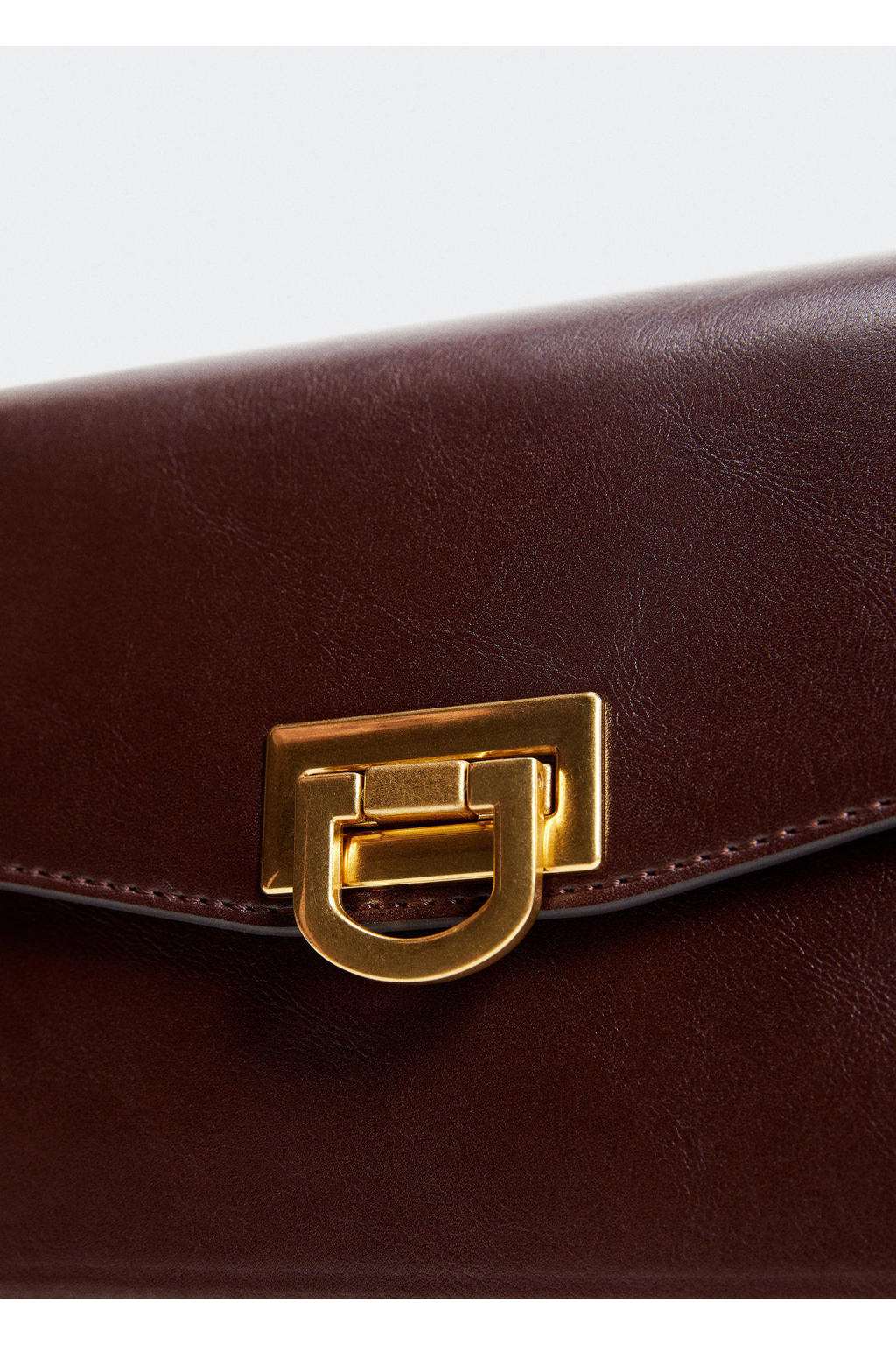 Mango crossbody tas donkerbruin | wehkamp