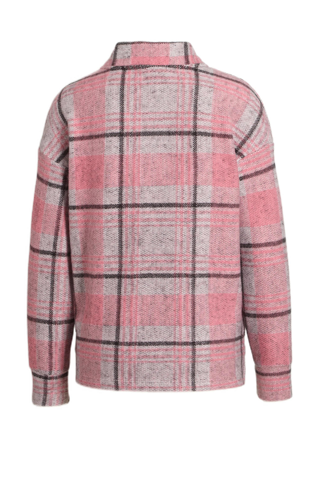 Street One geruite trui roze/grijs/zwart | wehkamp