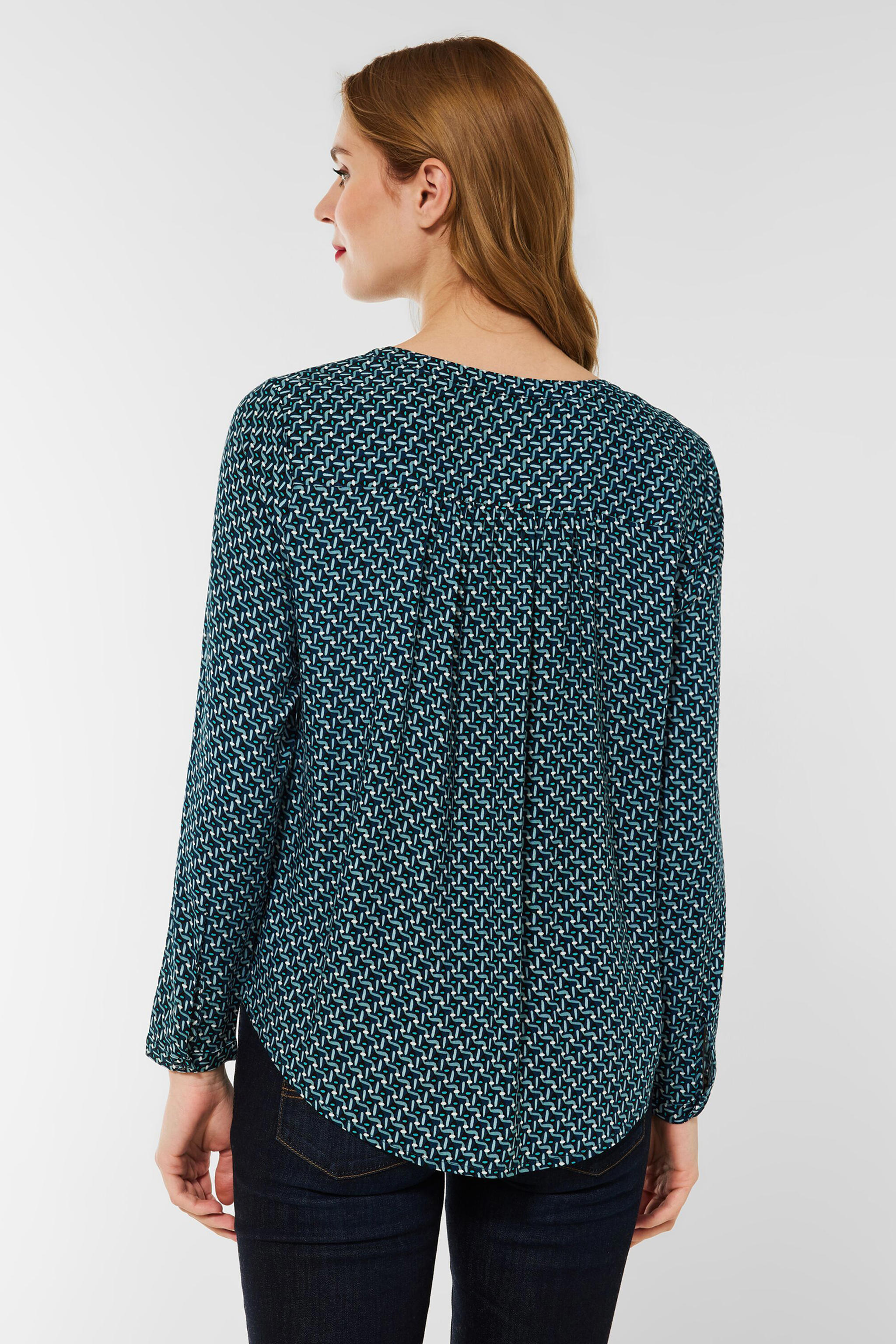 Street One top Bamika met all over print blauw | wehkamp