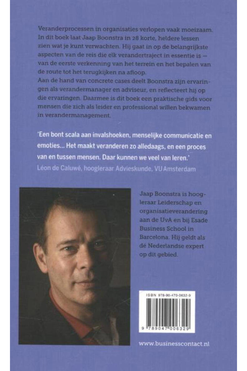 Jaap Boonstra Verandermanagement in 28 lessen | wehkamp
