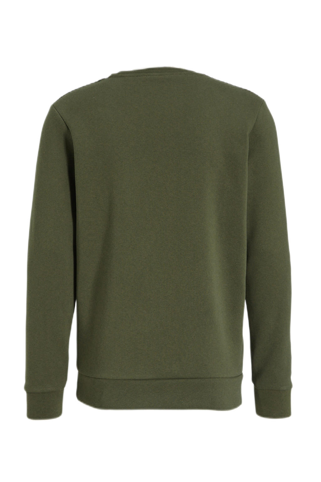 JACK & JONES CORE sweater JCOSTAPLE met printopdruk en textuur forest ...