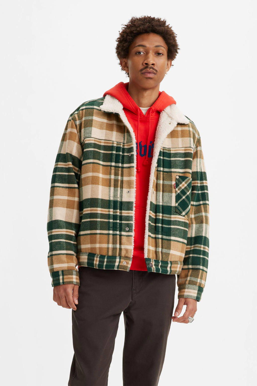 Levi's geruite jack multi-color | wehkamp