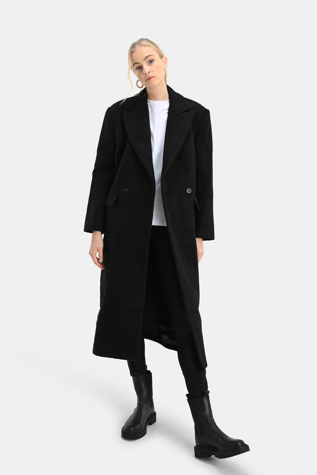 Shoeby coat Shay strong zwart | wehkamp