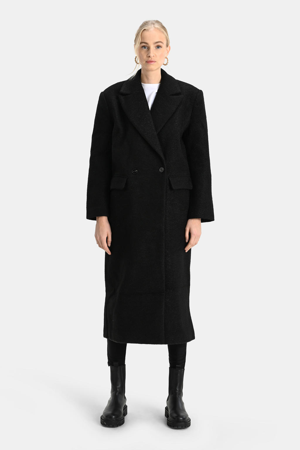 Shoeby coat Shay strong zwart | wehkamp