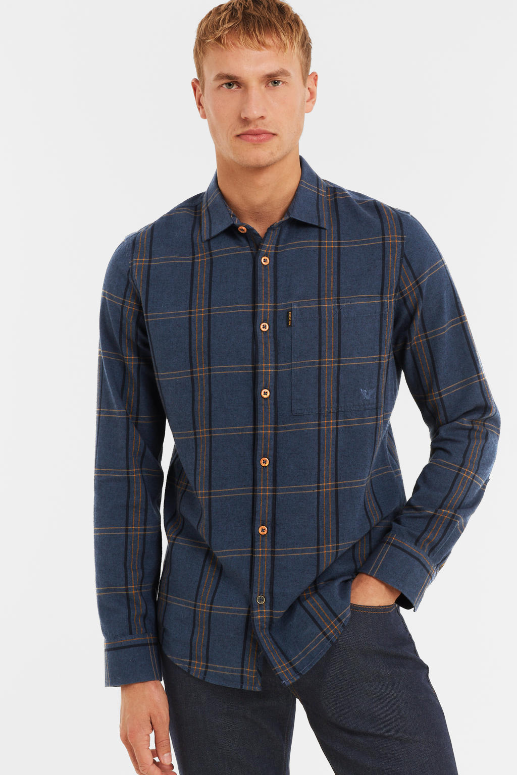 PME Legend geruit slim fit overhemd 5281 salute | wehkamp