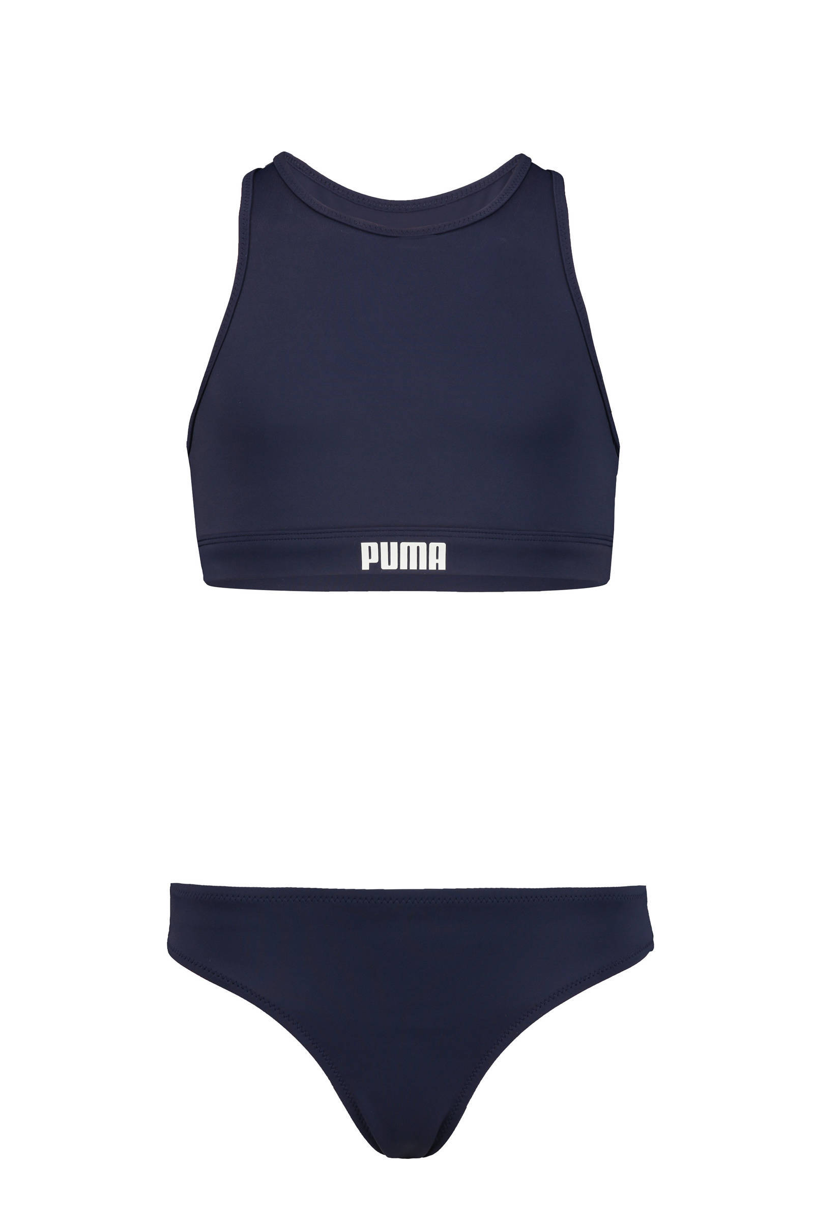 Puma crop bikini donkerblauw kopen? | Morgen in huis | wehkamp