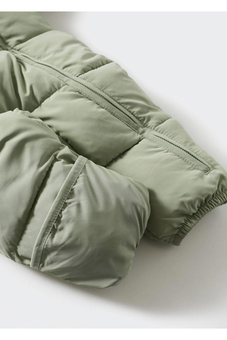 Mango Kids baby winterjas/ skipak pastelgroen | wehkamp