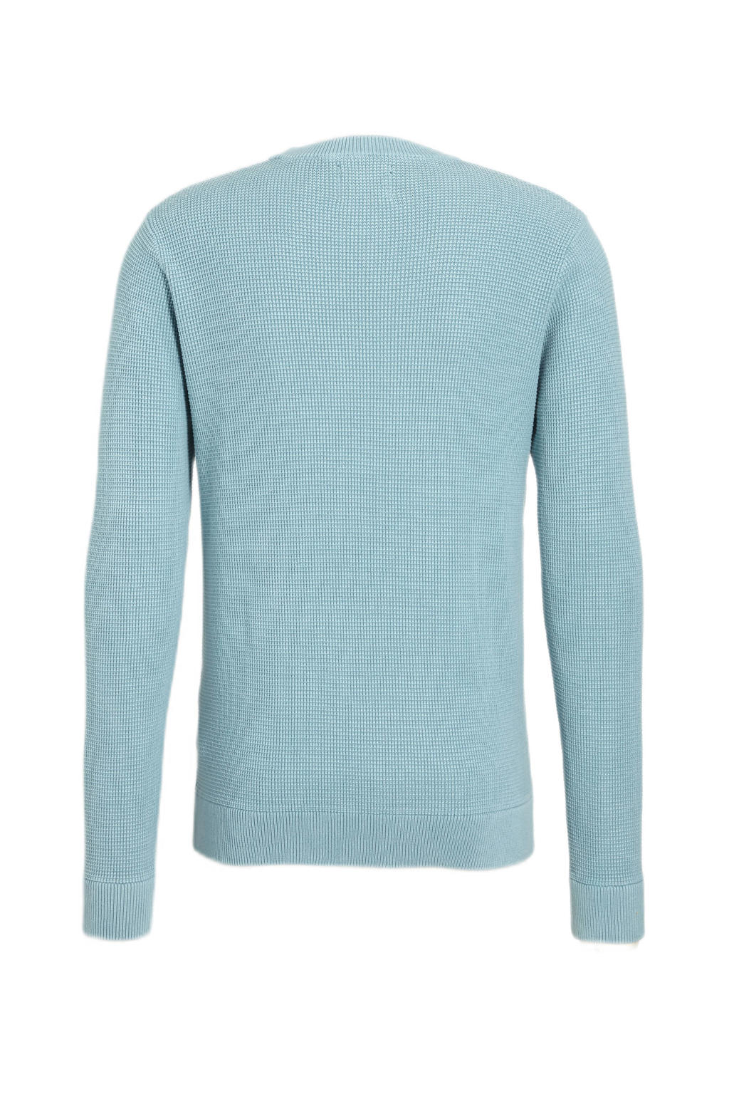 Butcher of Blue trui Square biscay blue | wehkamp