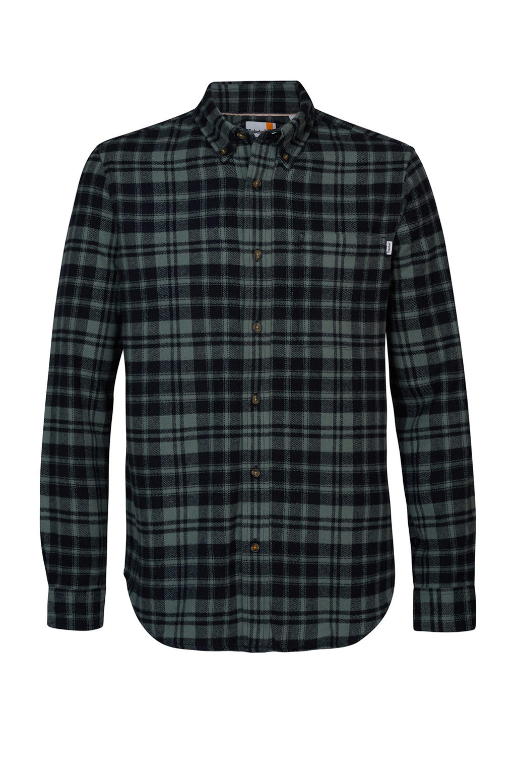 Timberland flanellen regular fit overhemd groen multi | wehkamp