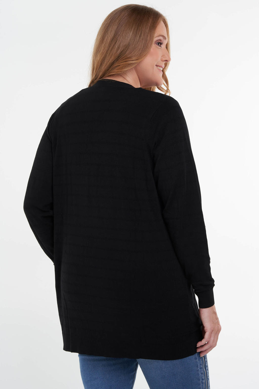 MS Mode fijngebreid vest zwart | wehkamp