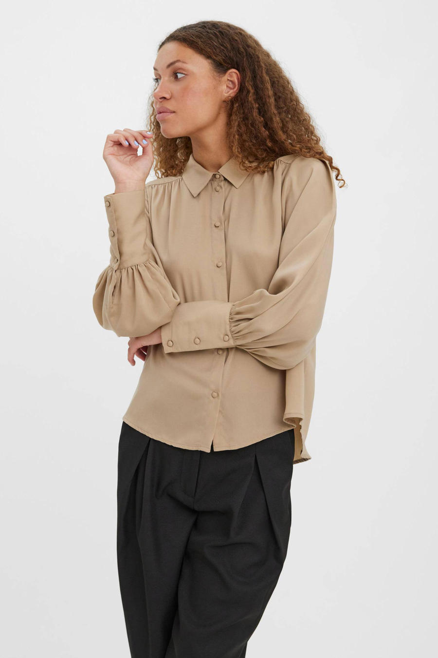 Beige blouses voor dames online kopen? | Morgen in huis | Wehkamp