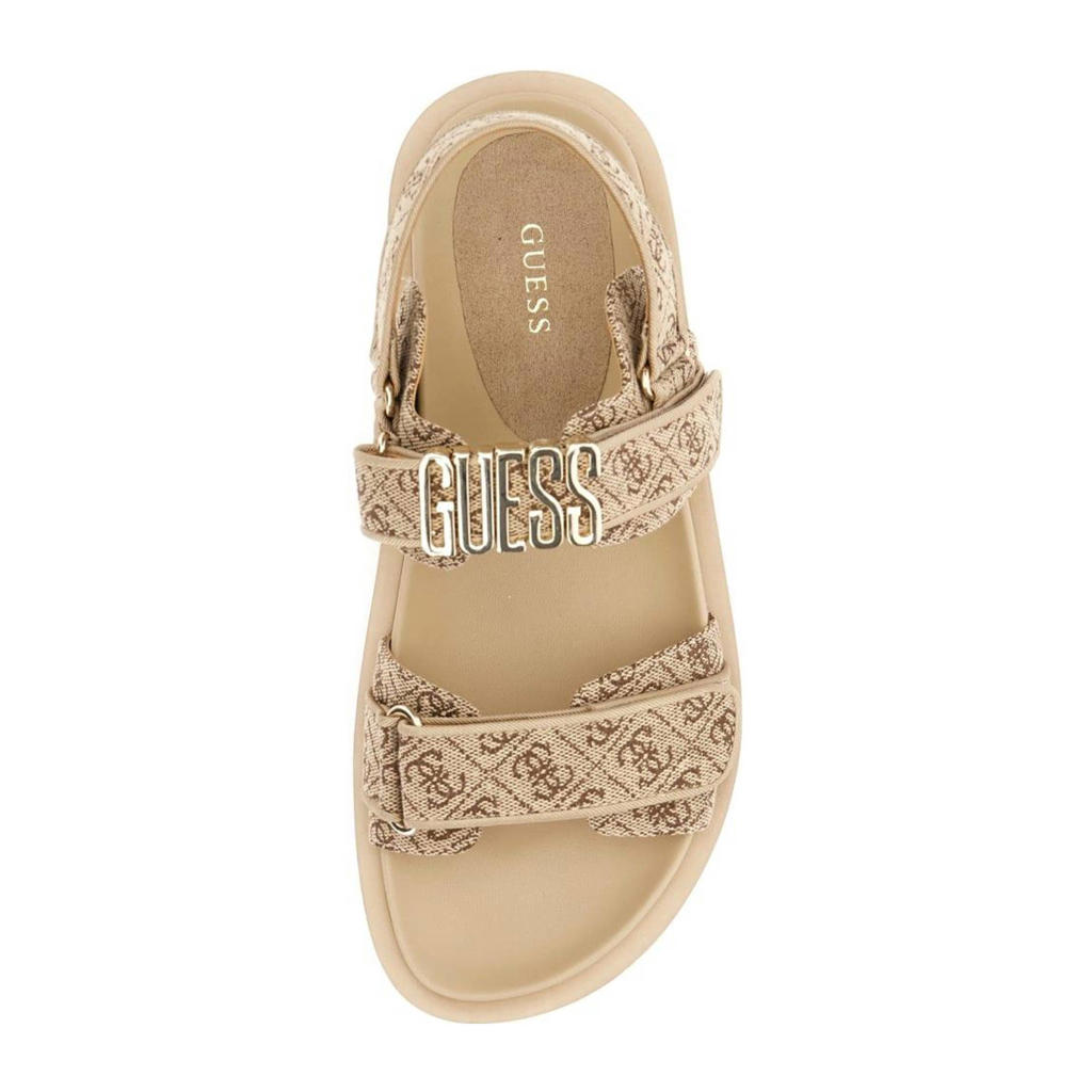 GUESS Fabelis2 sandalen beige | wehkamp