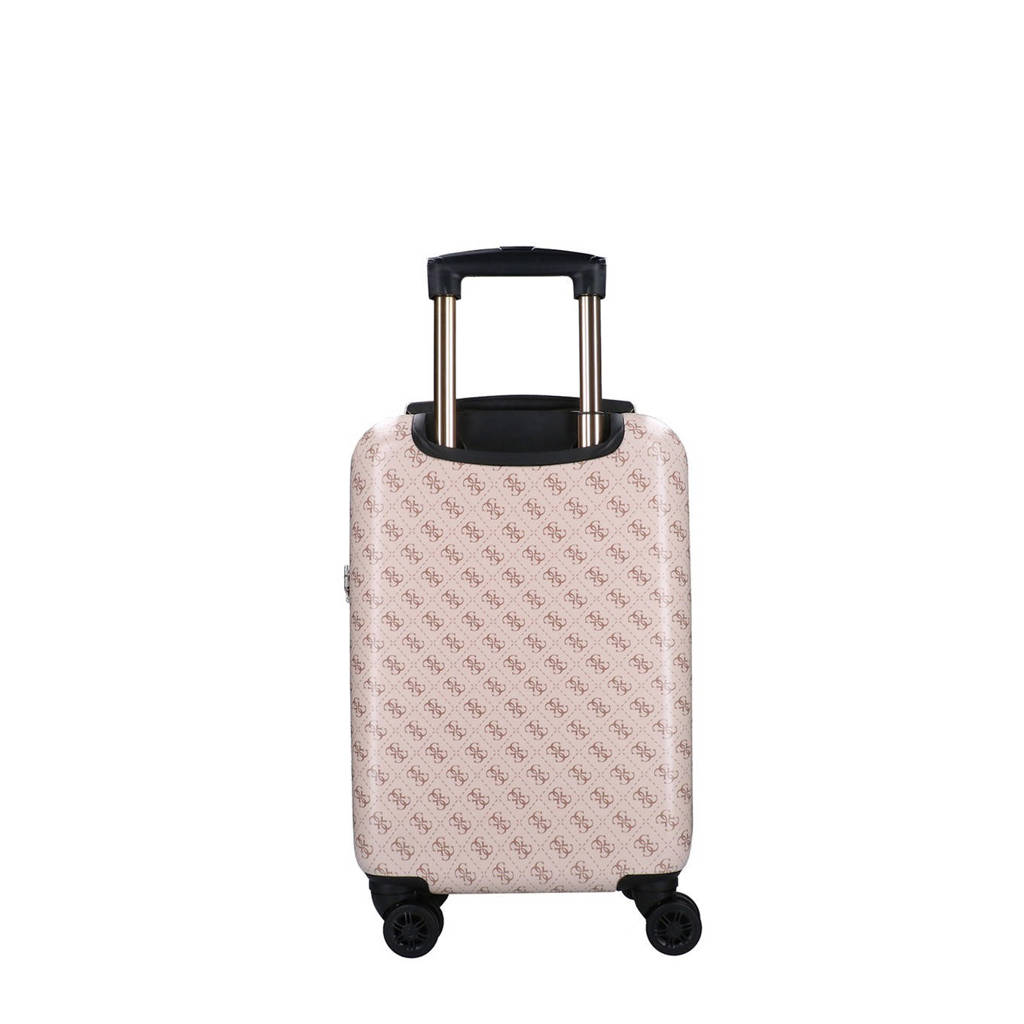 GUESS trolley Jesco met all-over print 53 cm rosé | wehkamp