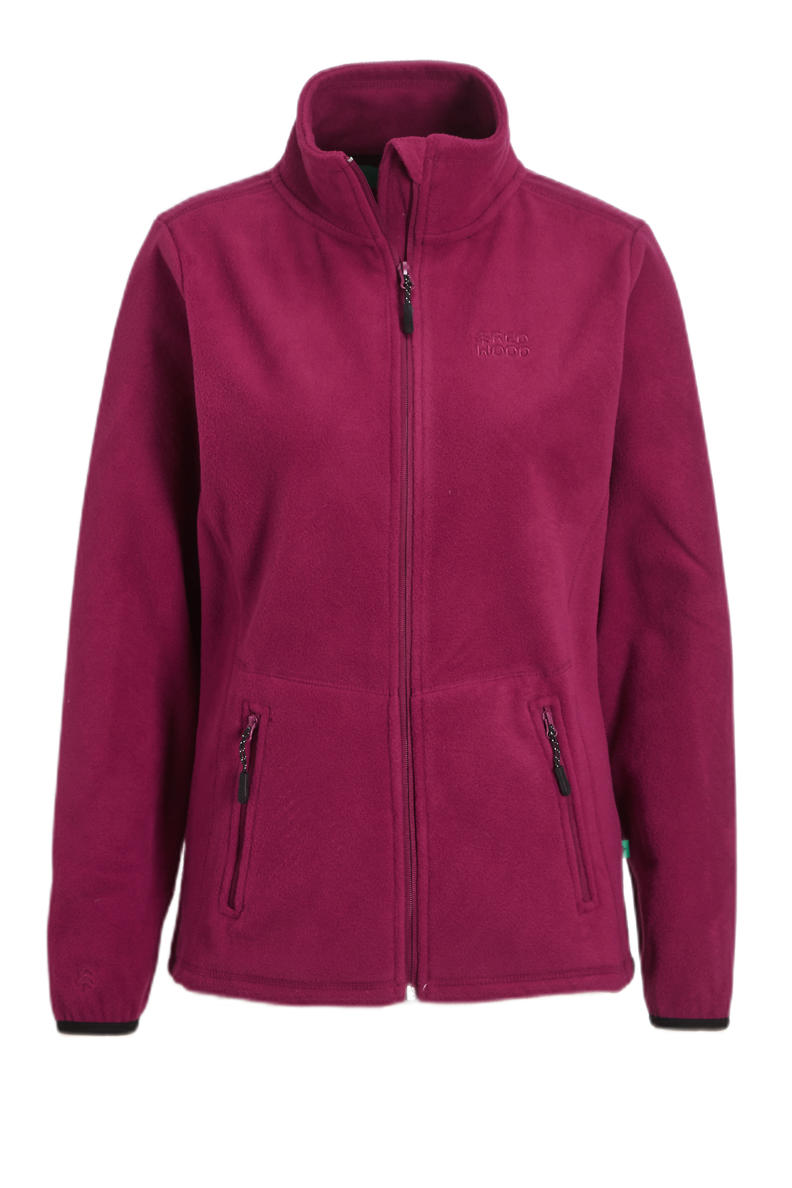 Redwood fleece vest donkerrood | wehkamp