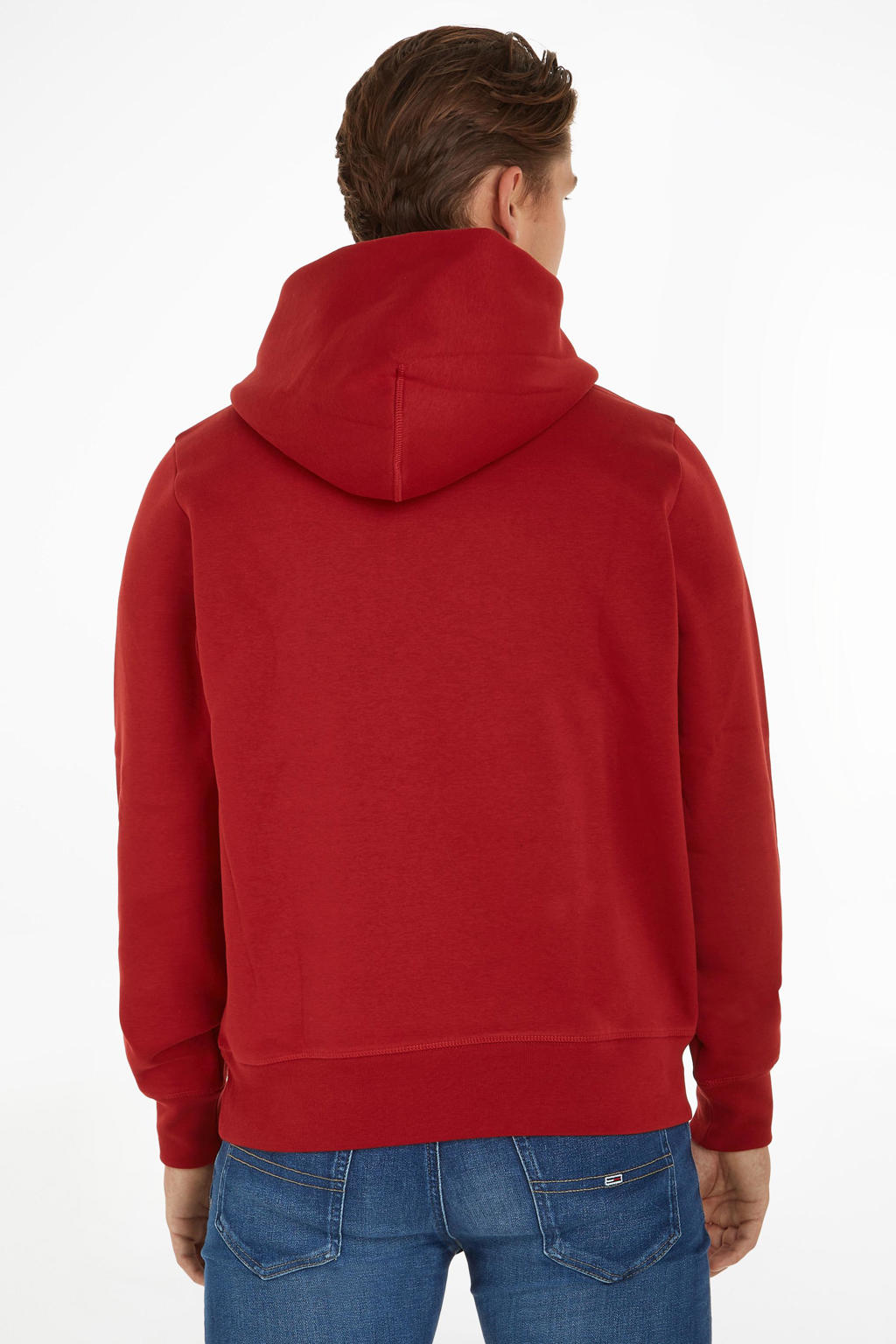 Tommy Hilfiger hoodie met katoen regatta red | wehkamp