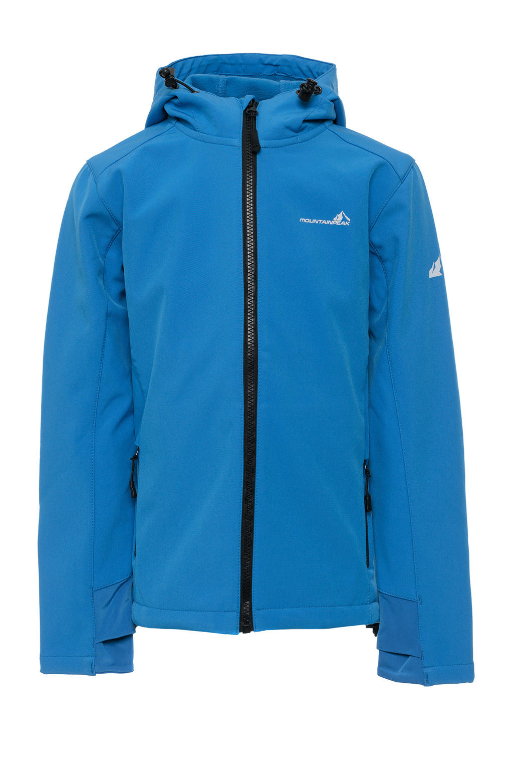 Scapino Mountain Peak kids softshell outdoor jas blauw | wehkamp