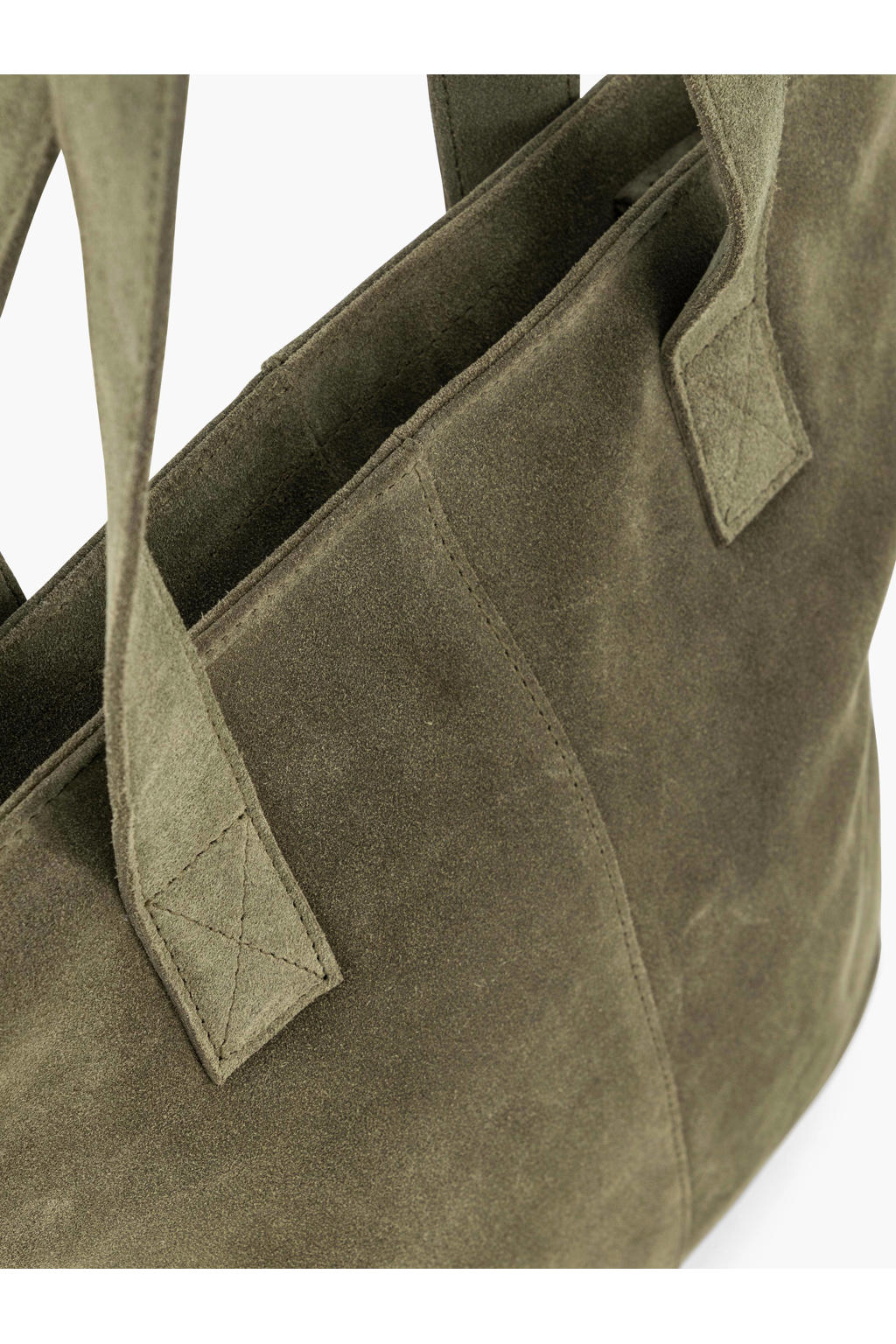 5th Avenue suede shopper groen | wehkamp