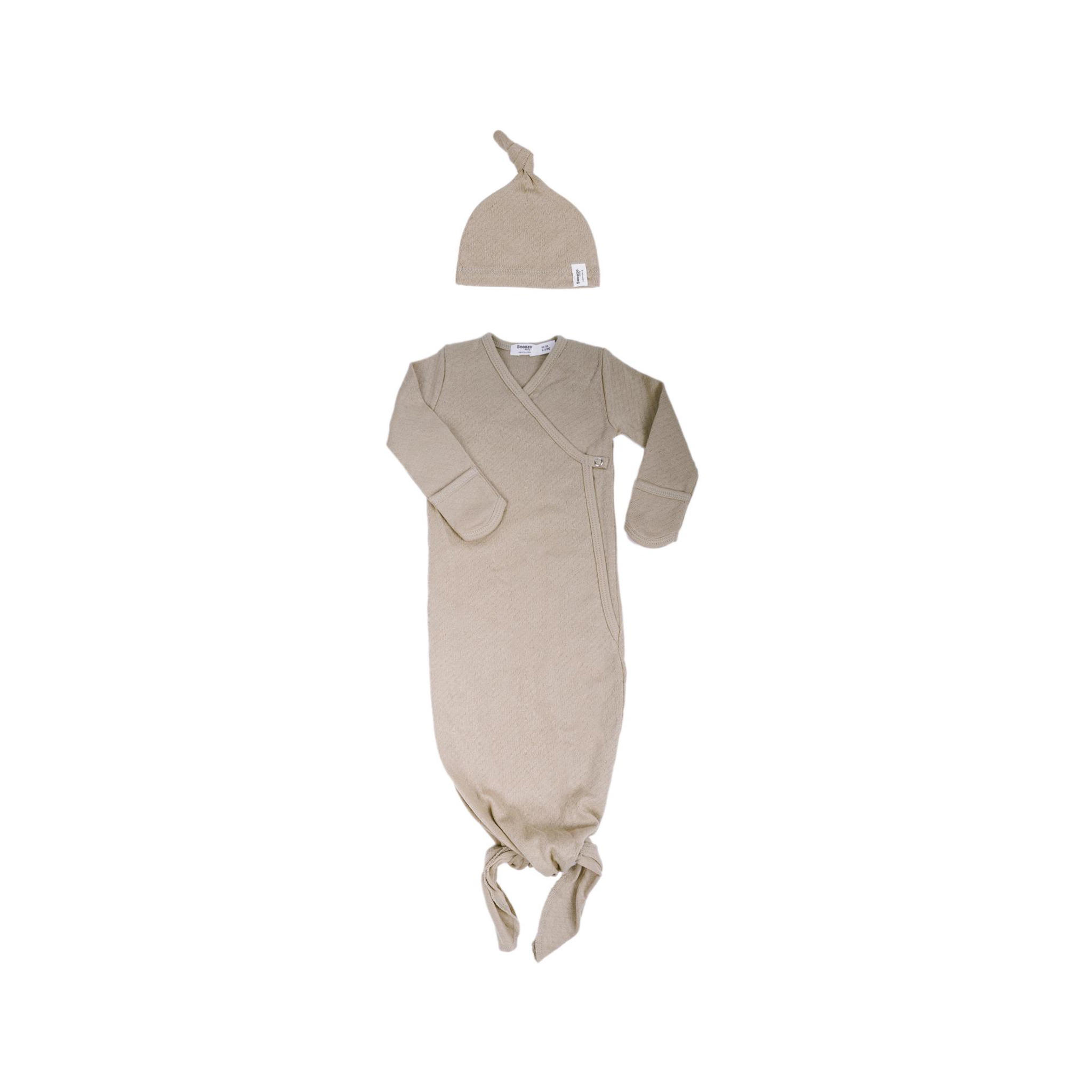 Snoozebaby geboortepakje/cocoon incl mutsje 0-3 mnd Desert Sand GOTS ...