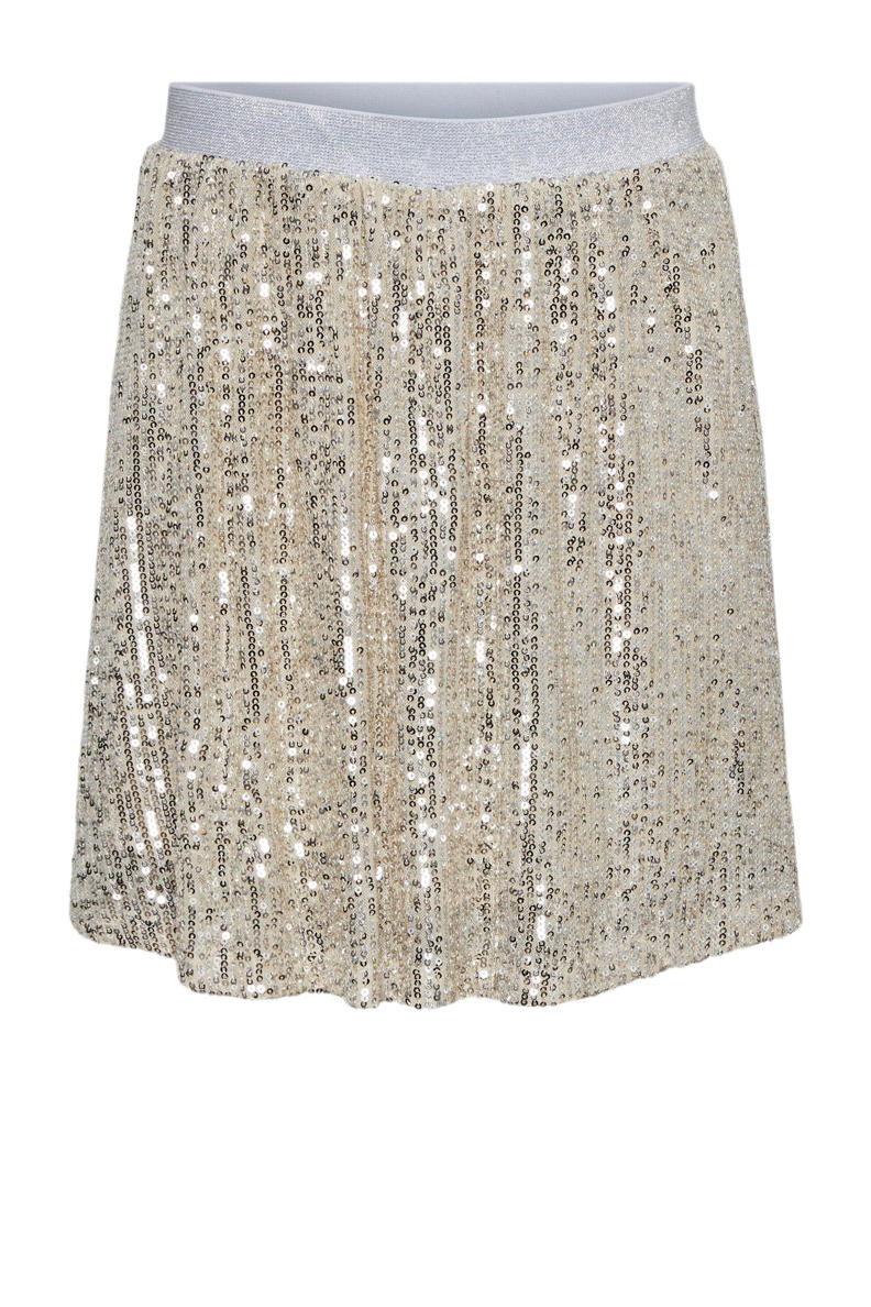 PIECES KIDS rok LPDELPHIA met pailletten silver | wehkamp