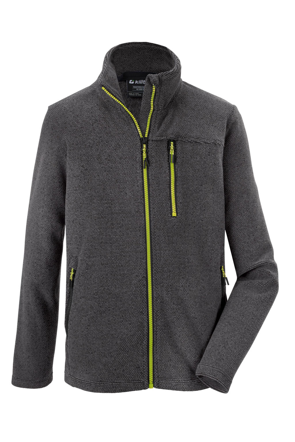 Killtec fleece vest Kow 201 antraciet | wehkamp