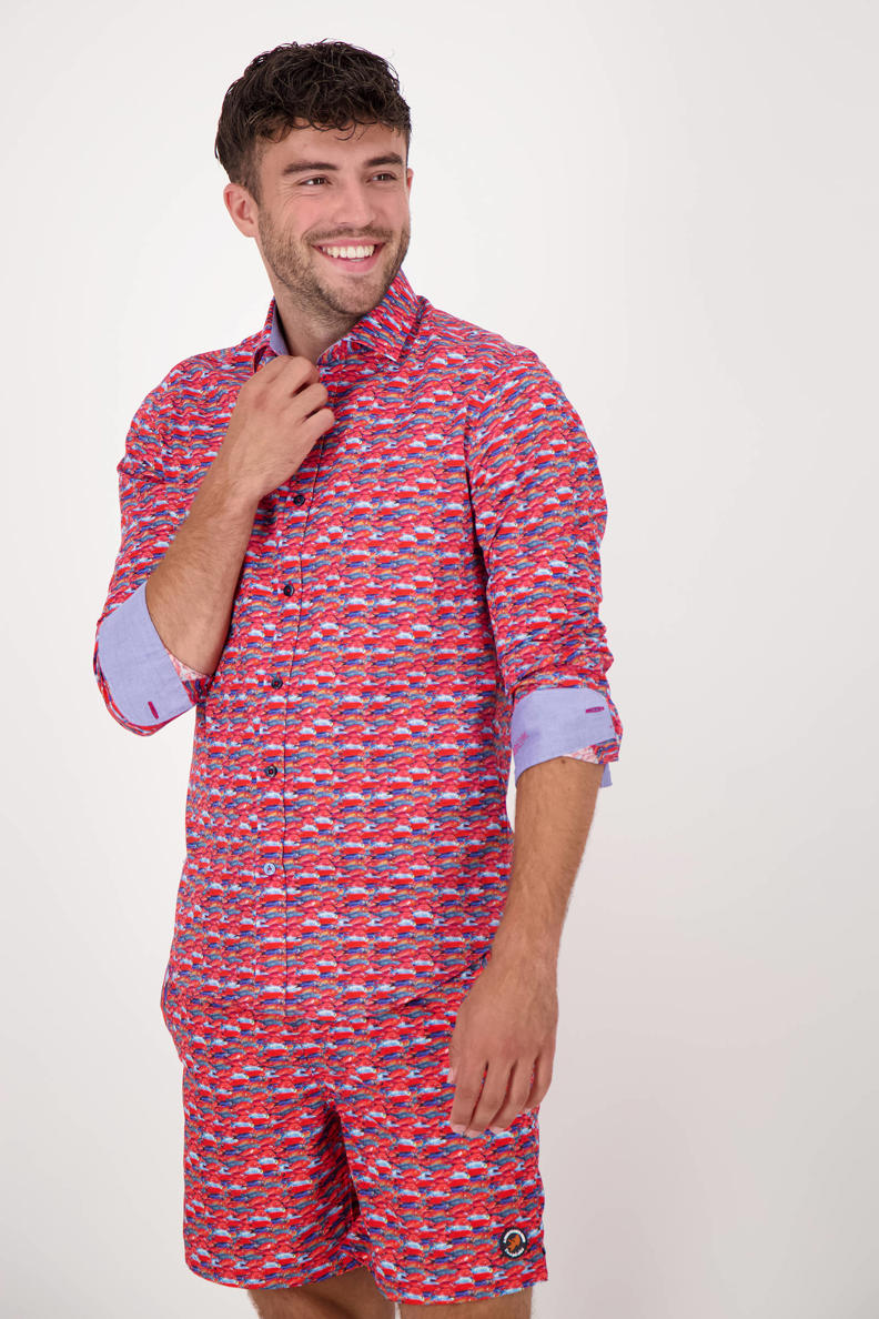 A fish named Fred zwemshort Fish Ruby rood/multi | wehkamp