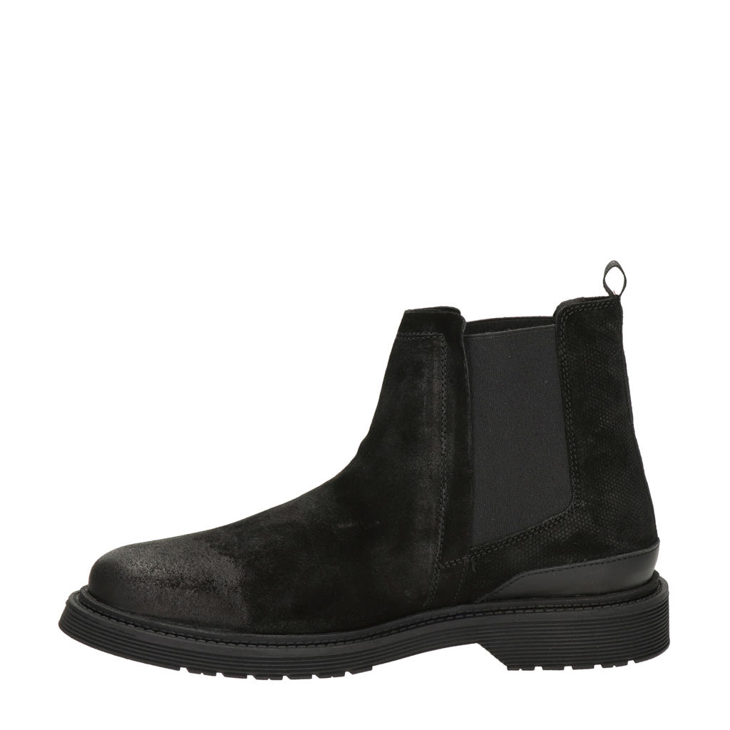 Cruyff nubuck chelsea boots zwart | wehkamp