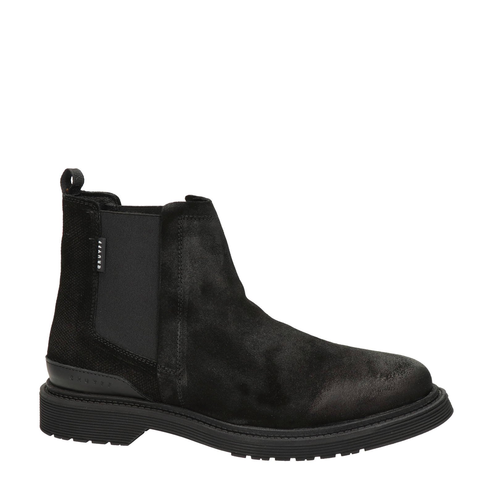 Cruyff nubuck chelsea boots zwart | wehkamp