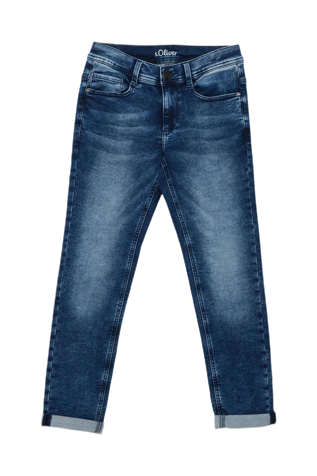 s.Oliver skinny jeans dark denim | wehkamp