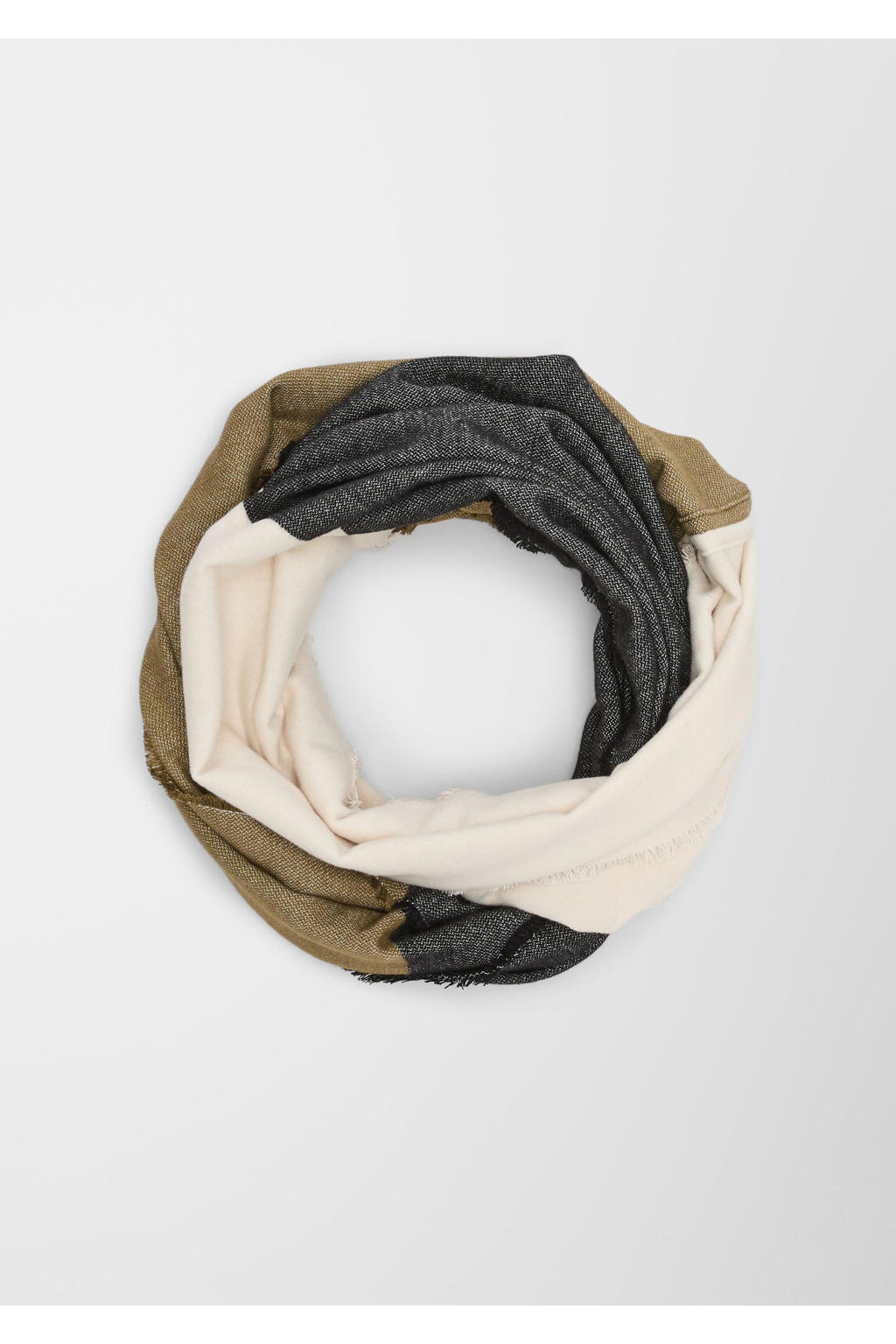 s.Oliver colsjaal kaki/beige/antraciet | wehkamp