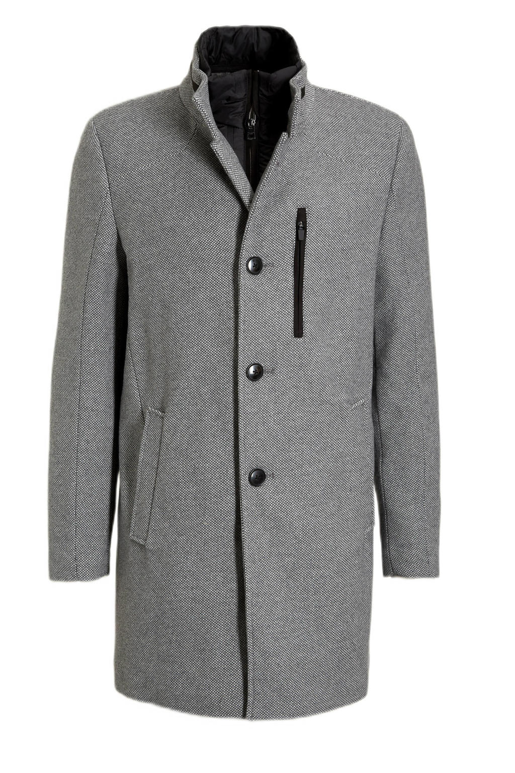 s.Oliver BLACK LABEL jas grijs | wehkamp
