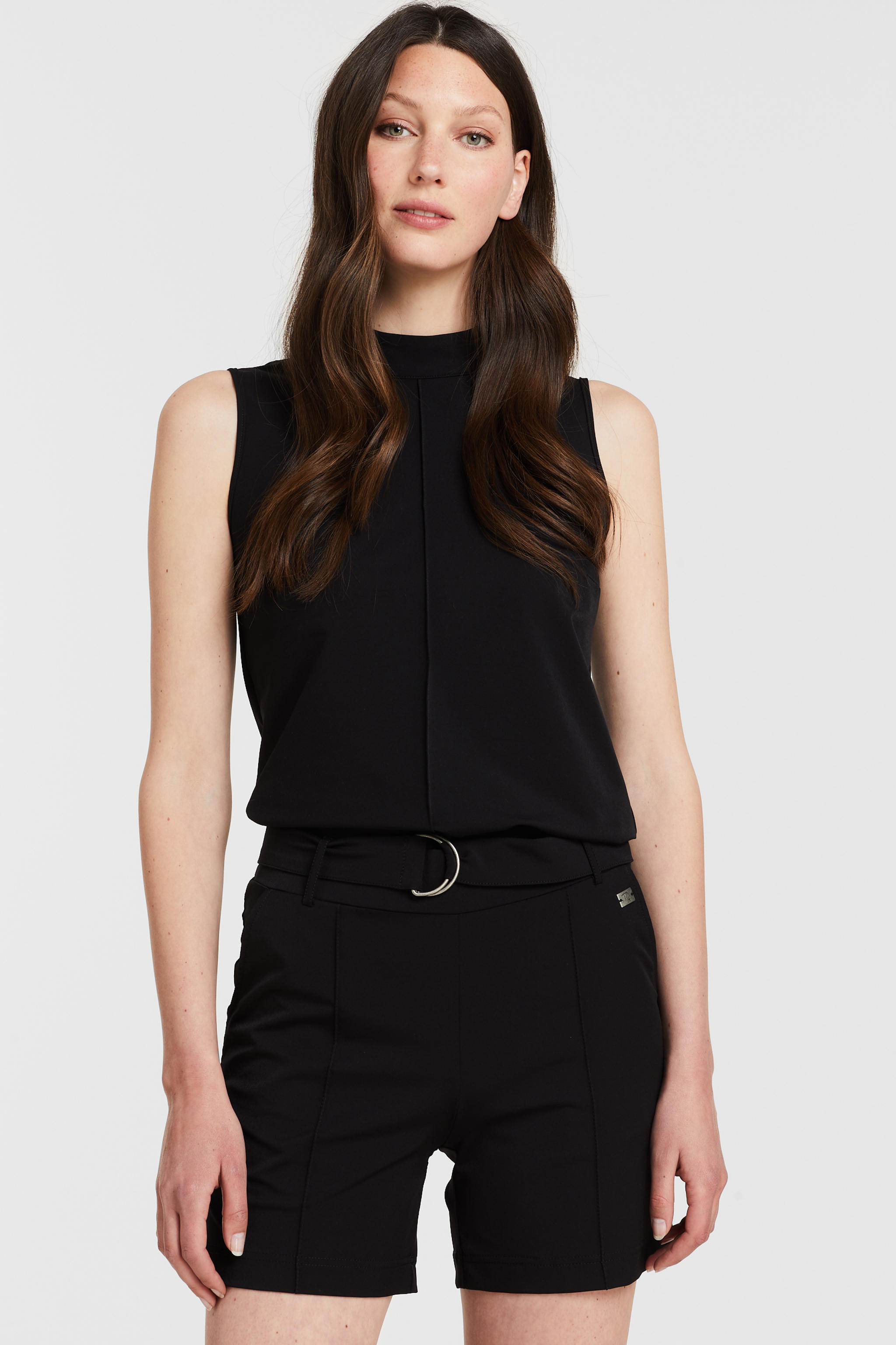 TQ-Amsterdam top Sam van travelstof zwart | wehkamp