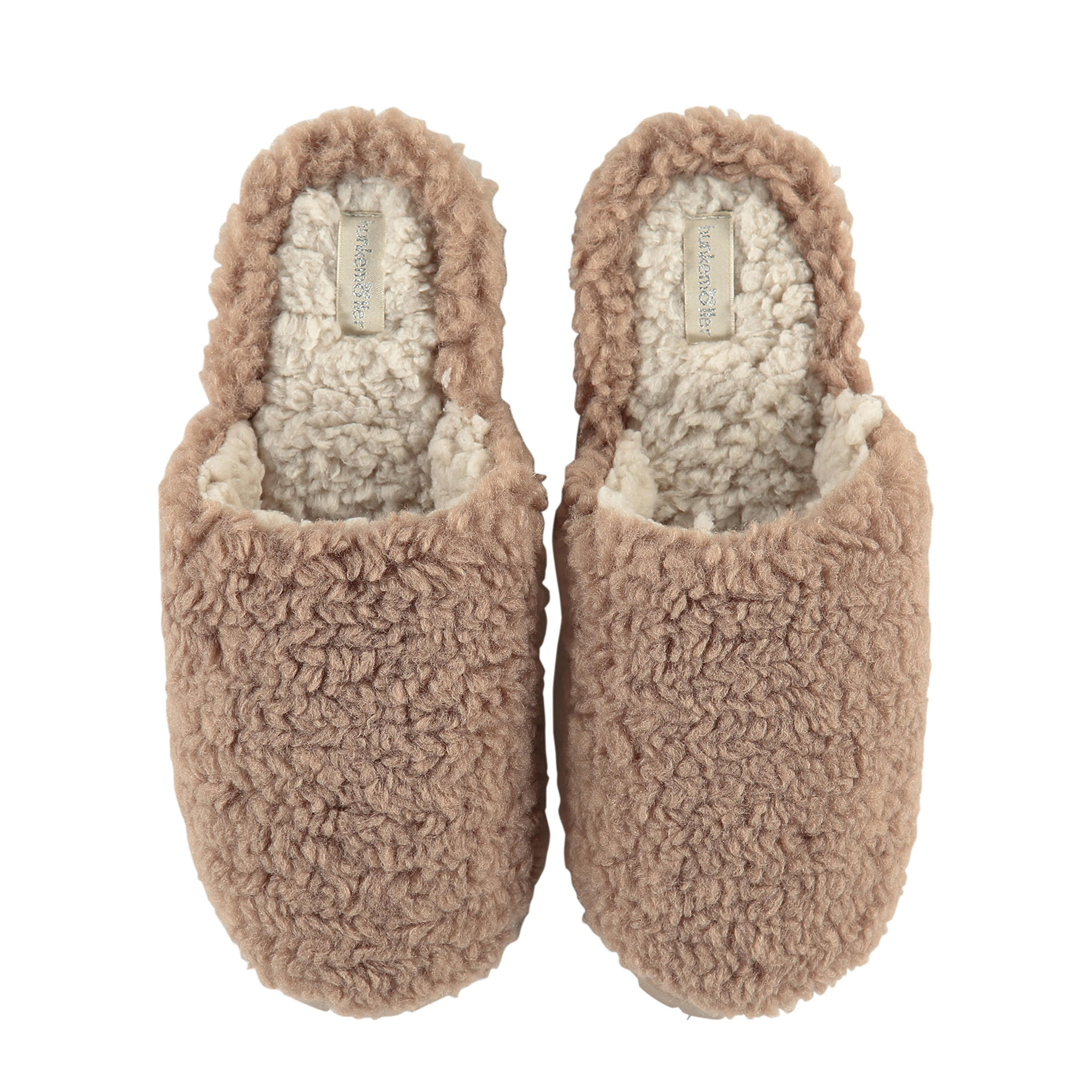 Hunkemöller teddy pantoffels Lara beige | wehkamp