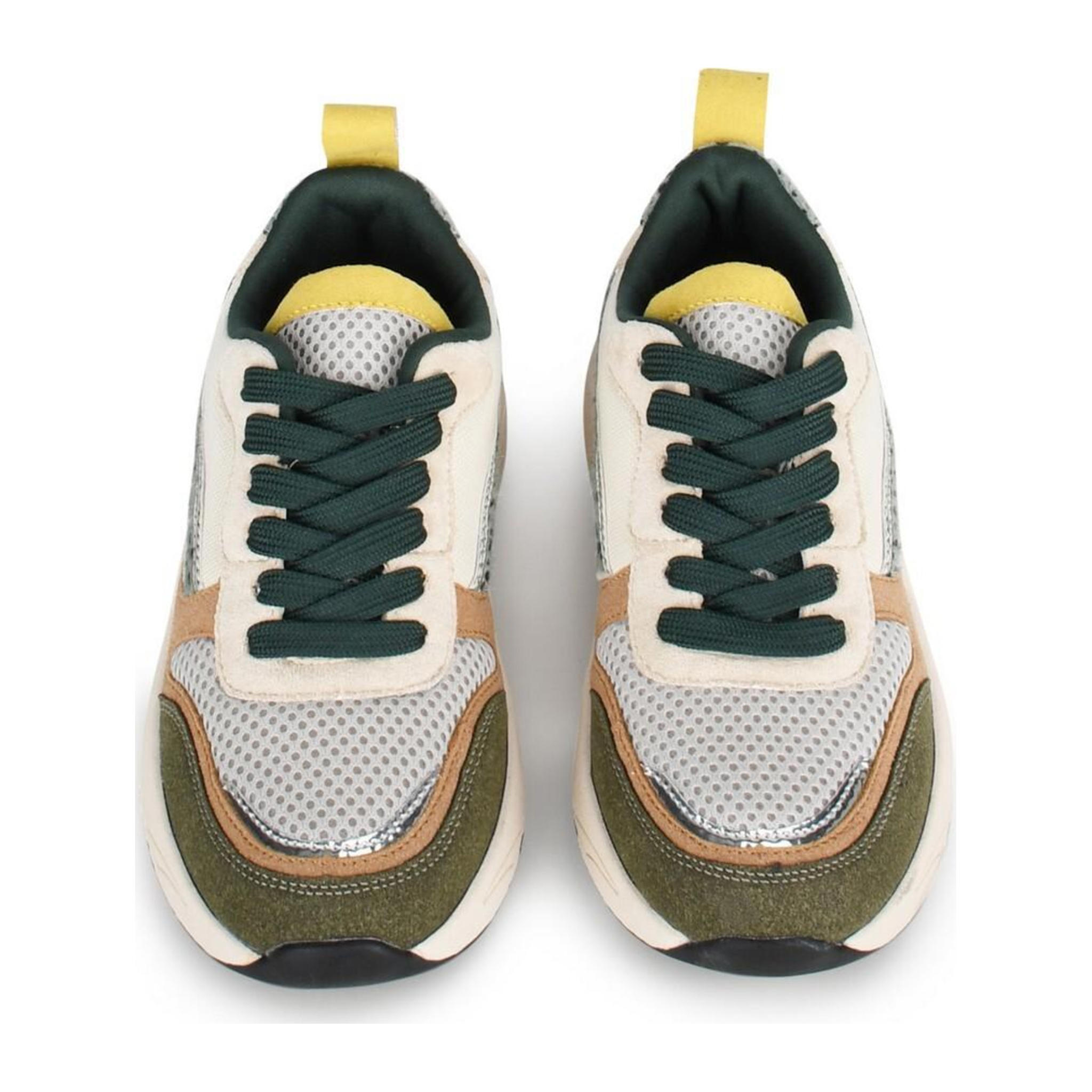 POSH by Poelman leren sneakers groen | wehkamp