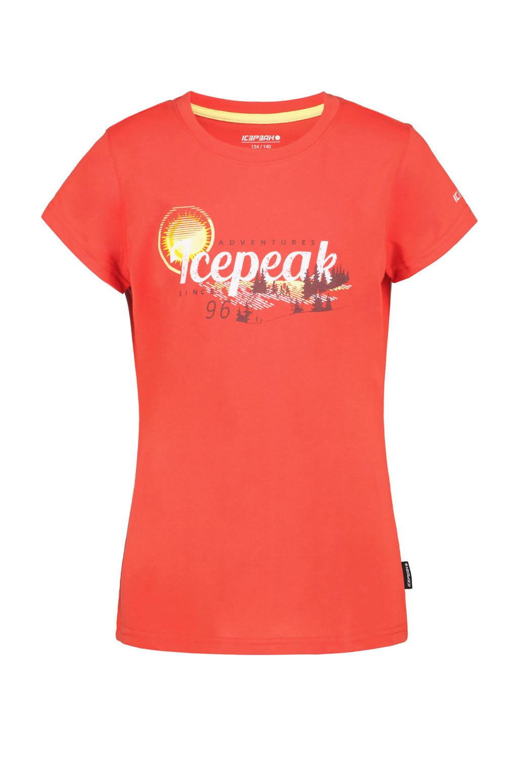 Icepeak outdoor T-shirt koraalrood | wehkamp