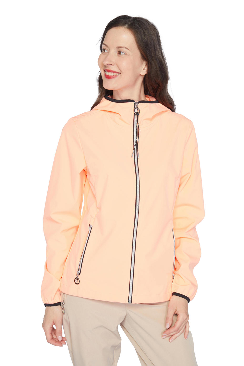 Luhta softshell jas Innola lichtoranje | wehkamp